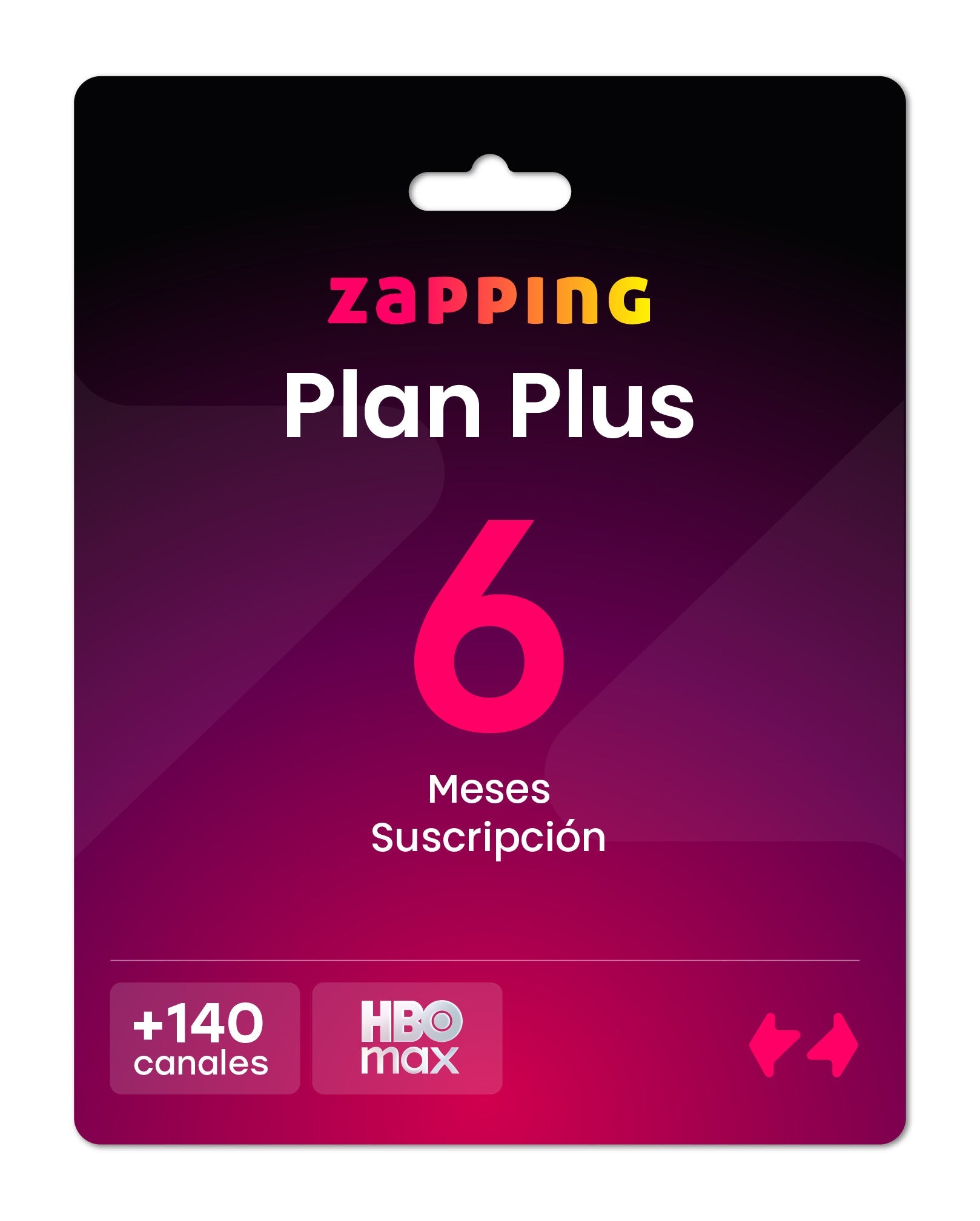 Giftcard Zapping – 6 Meses Plan Plus – Zapping Store