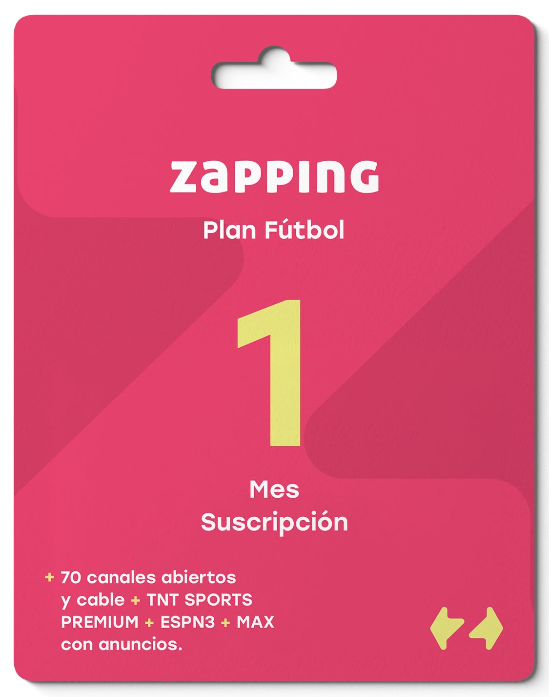 Giftcard Zapping – 1 Mes Plan Fútbol